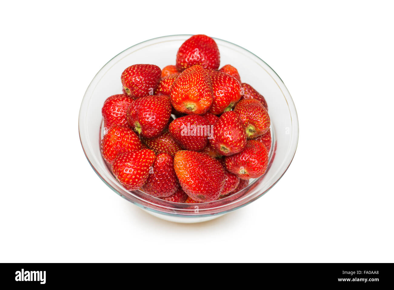 Strawberries isolated on the white background Stock Photo - Alamy