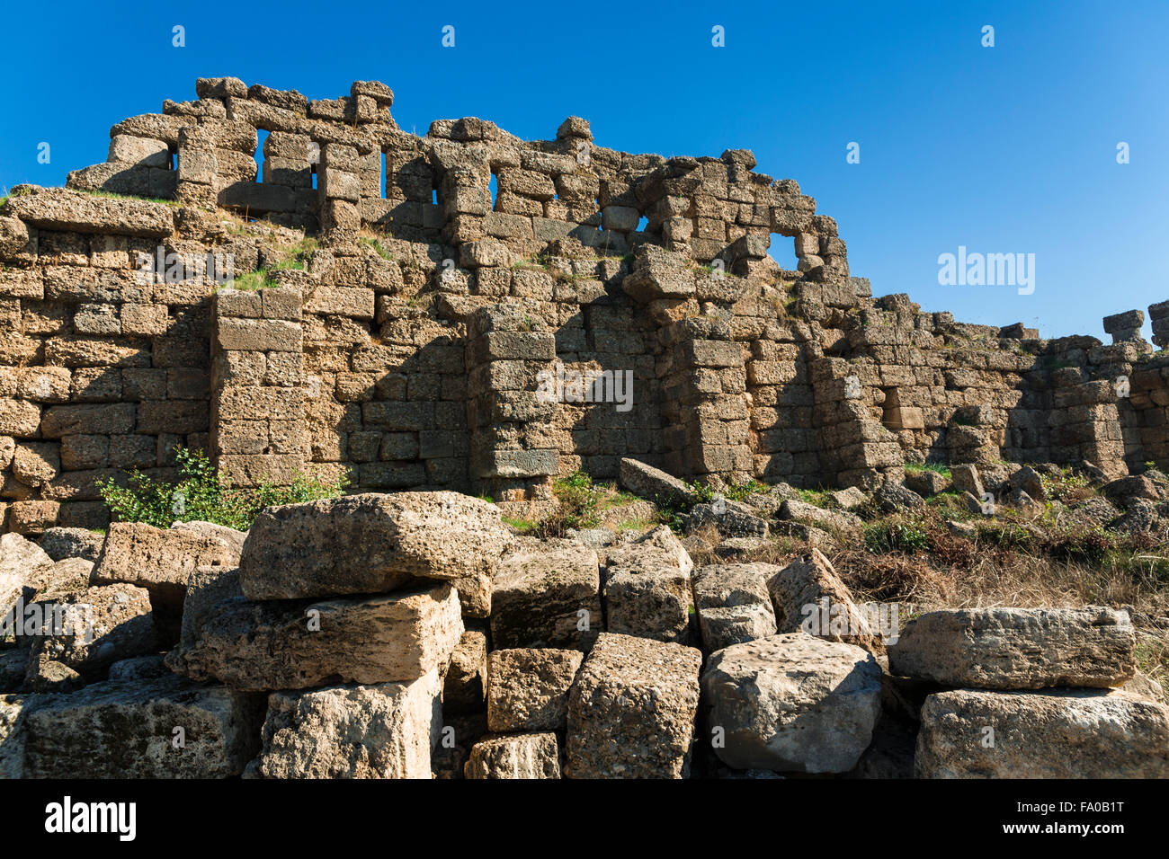 Ruins in Side, Turkey Stock Photo - Alamy