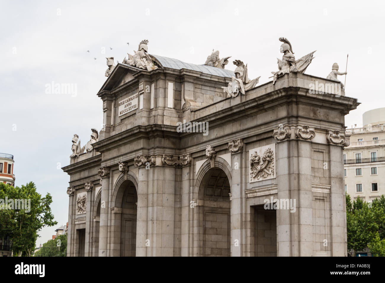 Puerta de Alcala (Alcala Gate) in Madrid, Spain Stock Photo - Alamy