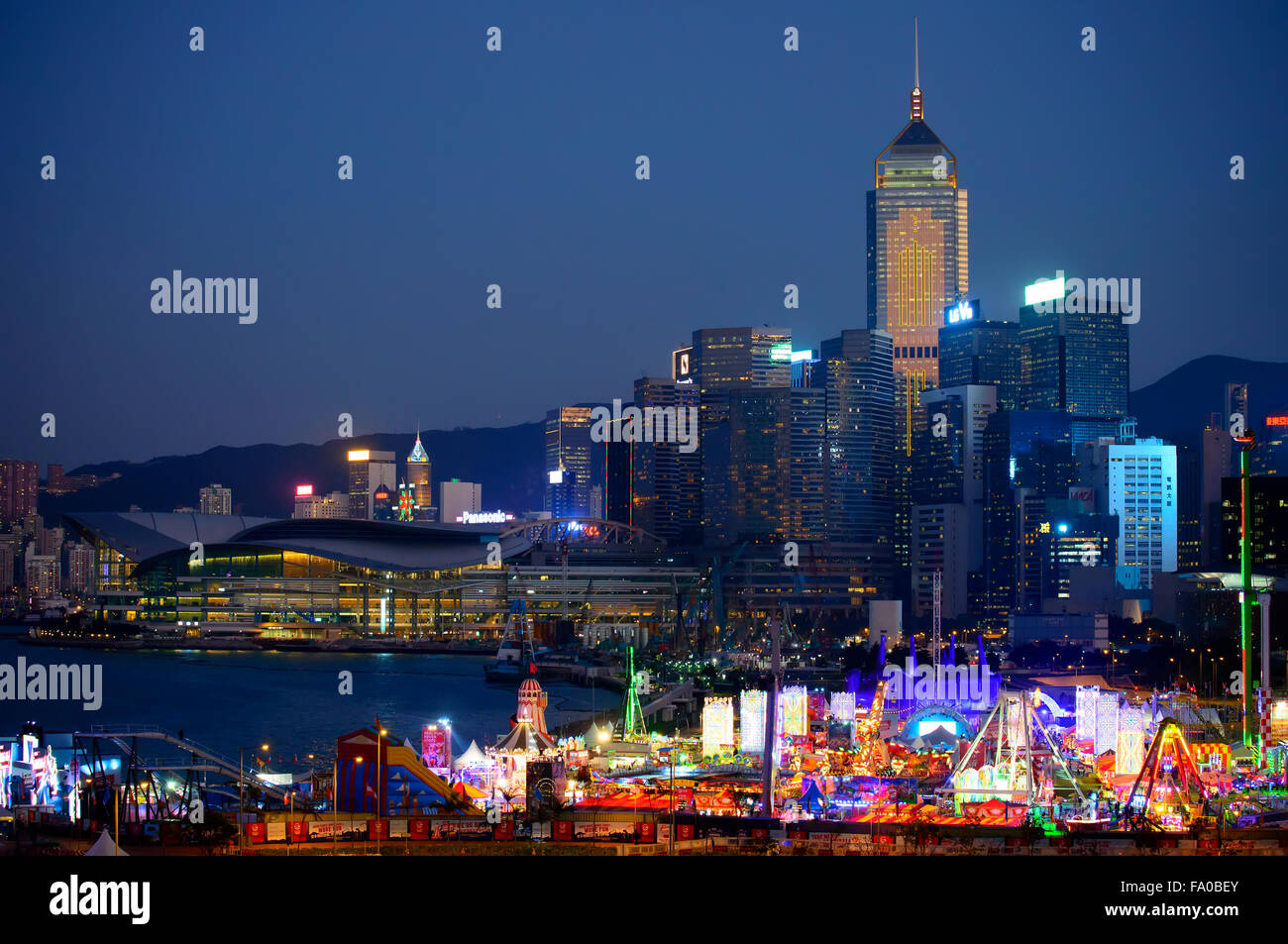 Funfair and Carnival in central Hong Kong, China Stock Photo - Alamy