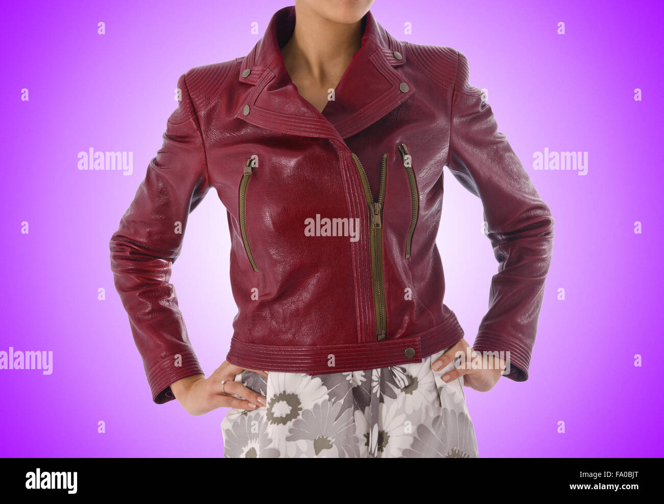 Stylish jacket isolated on model Stock Photo - Alamy