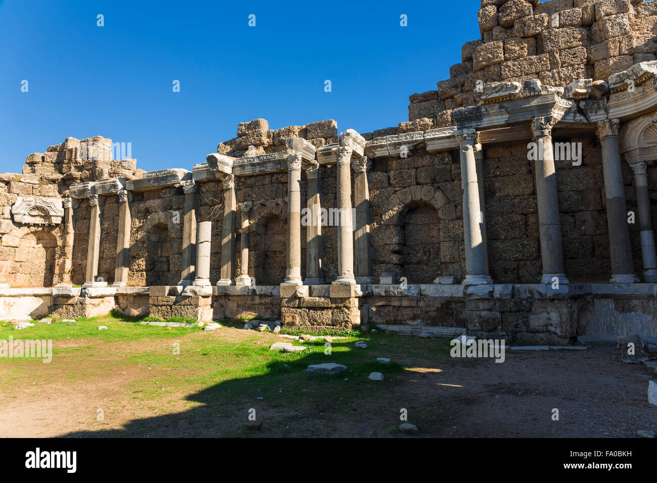 Ruins in Side, Turkey Stock Photo - Alamy