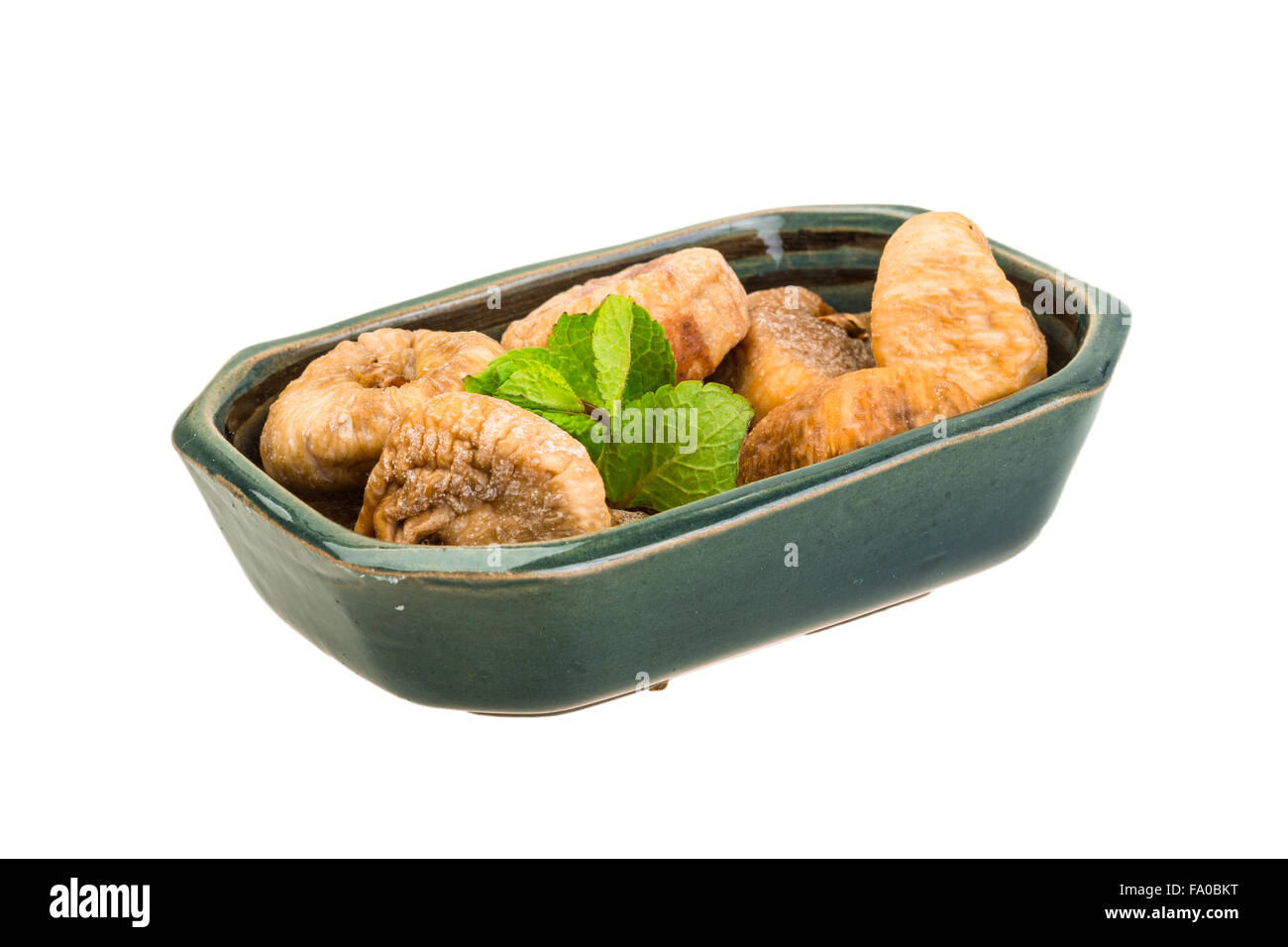 Fig with mint Stock Photo - Alamy