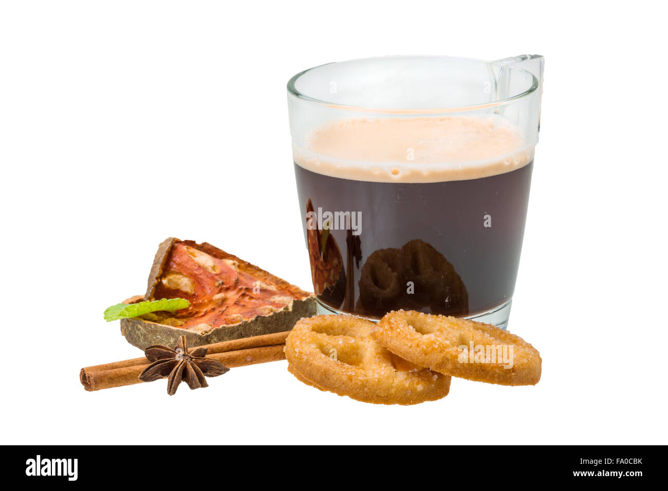 Dutch cookies with coffee Stock Photo - Alamy