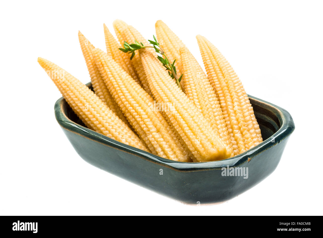Baby corn isolated Stock Photo - Alamy