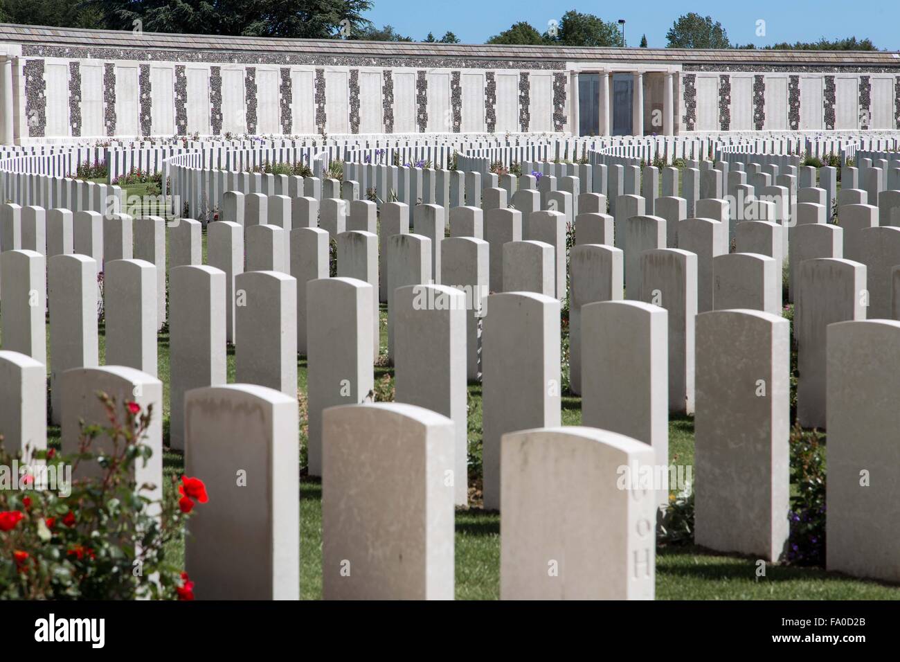 Tyne Cot World War One Cemetery, the largest British War cemetery in ...