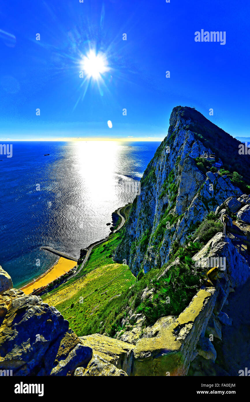 Gibraltar rock tunnels hi-res stock photography and images - Alamy