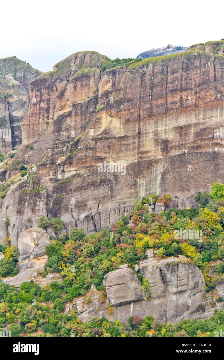 Meteora cliffs and monasteries Stock Photo - Alamy