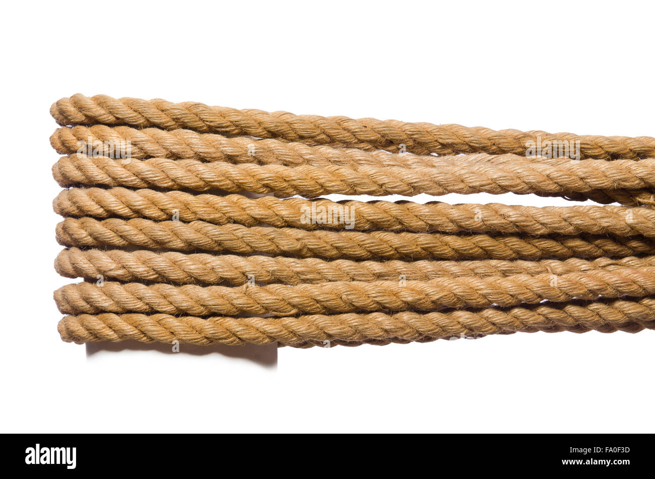 Rope isolated on the white background Stock Photo - Alamy