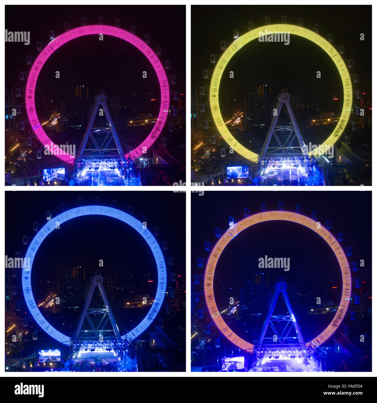 Shanghai. 19th Dec, 2015. The combined photo taken on Dec. 19, 2015 ...