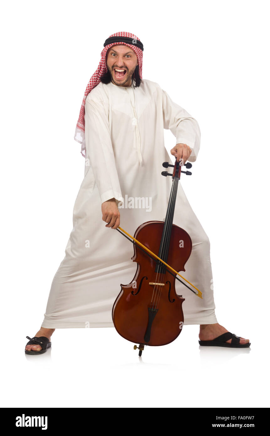 Arab man playing musical instrument Stock Photo - Alamy