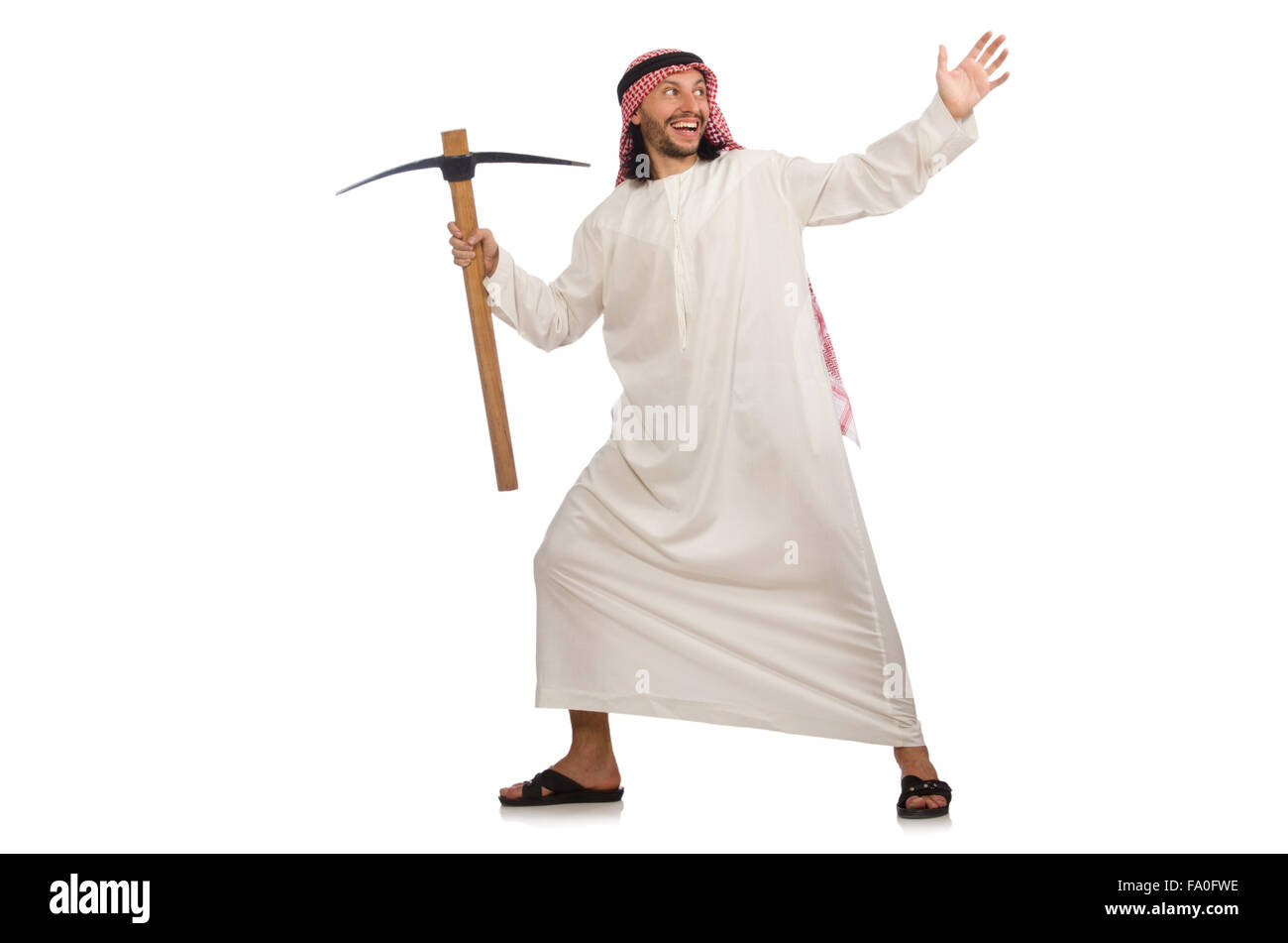Angry arab man hammer isolated hi-res stock photography and images - Alamy