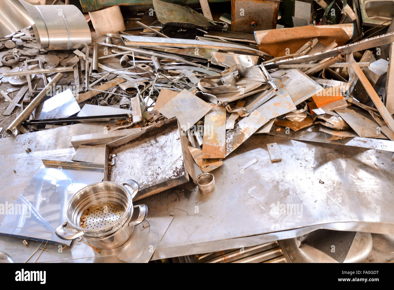 Metal Ready for Recycling Stock Photo - Alamy