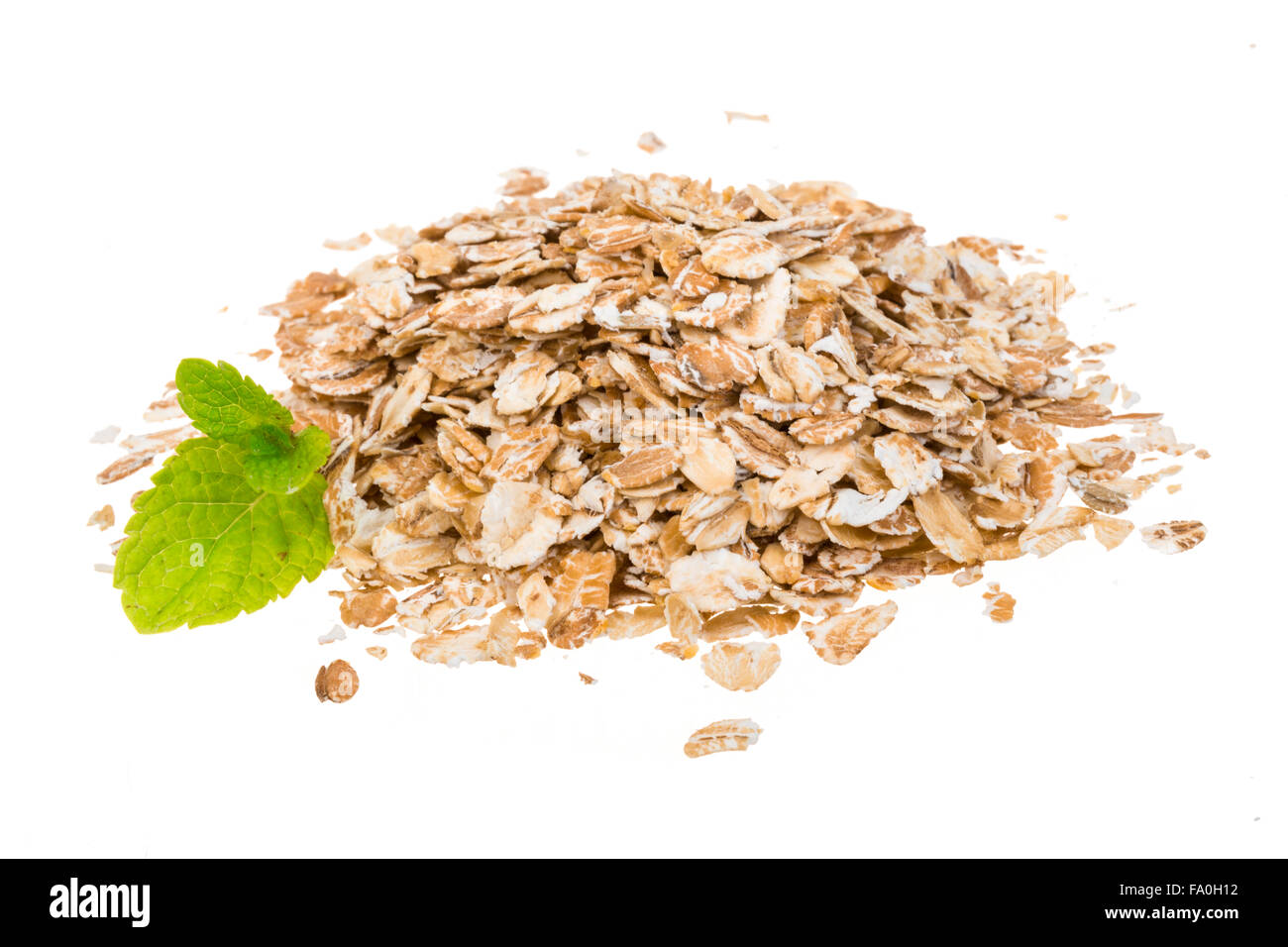 Oats isolated heap Stock Photo - Alamy