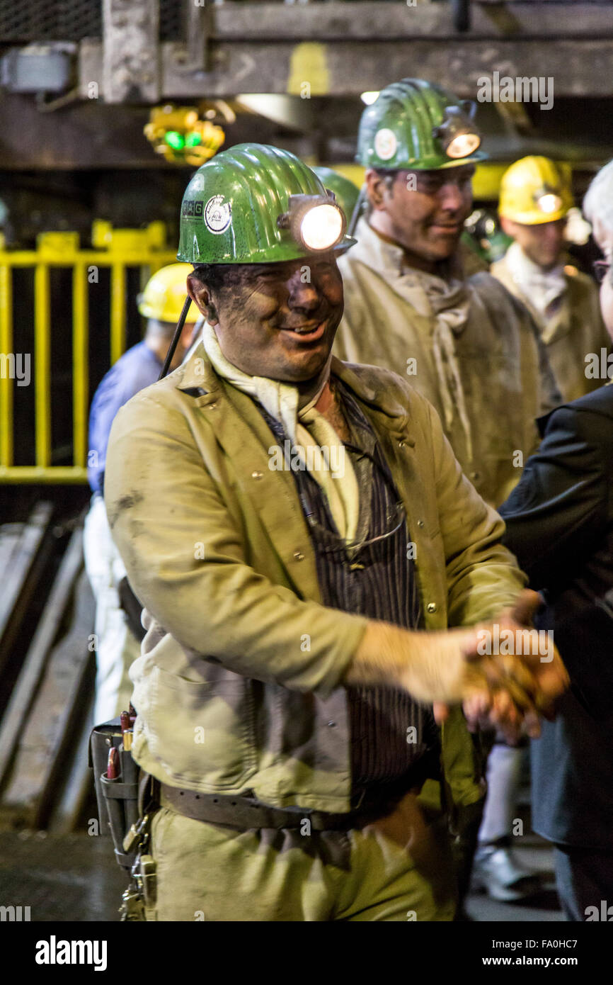 Closure ceremony of coal mine Auguste Victoria in Marl, Germany, after ...