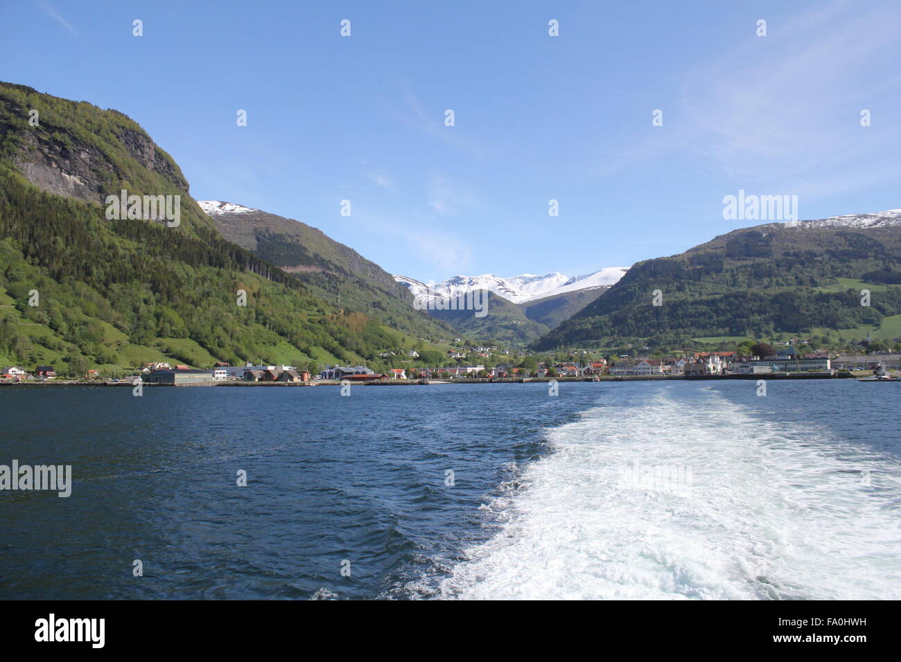 A view of Vik village in Sognefjord Norway Stock Photo - Alamy