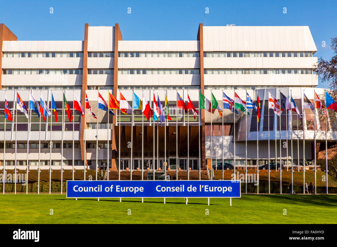 Building of the Council of Europe, Strasbourg, Alsace, France Stock ...