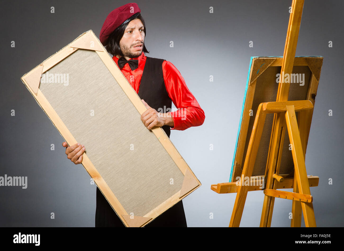 Man artist in art concept Stock Photo - Alamy