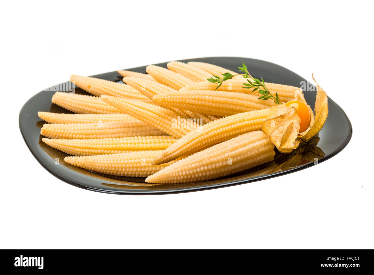 Baby corn isolated Stock Photo - Alamy