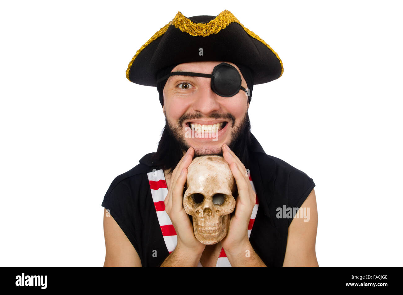Man pirate isolated on the white background Stock Photo - Alamy