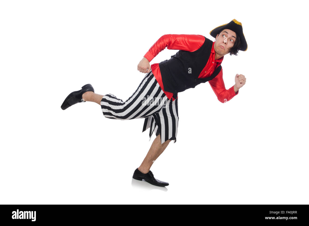 Funny pirate isolated on the white Stock Photo - Alamy