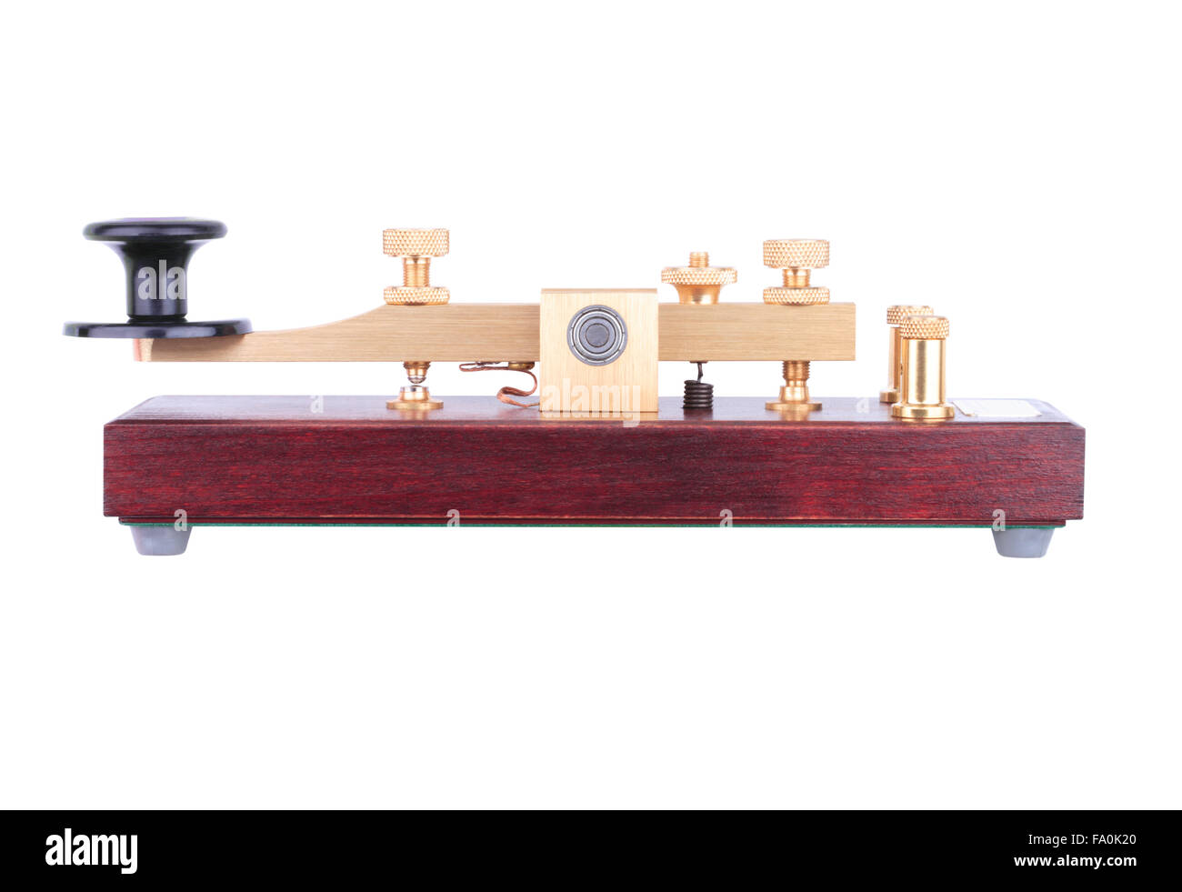 Morse Key Isolated Stock Photo - Alamy