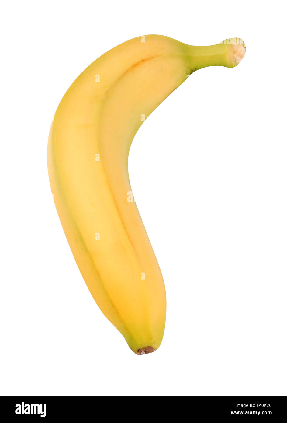 Yellow Banana Isolated Stock Photo - Alamy