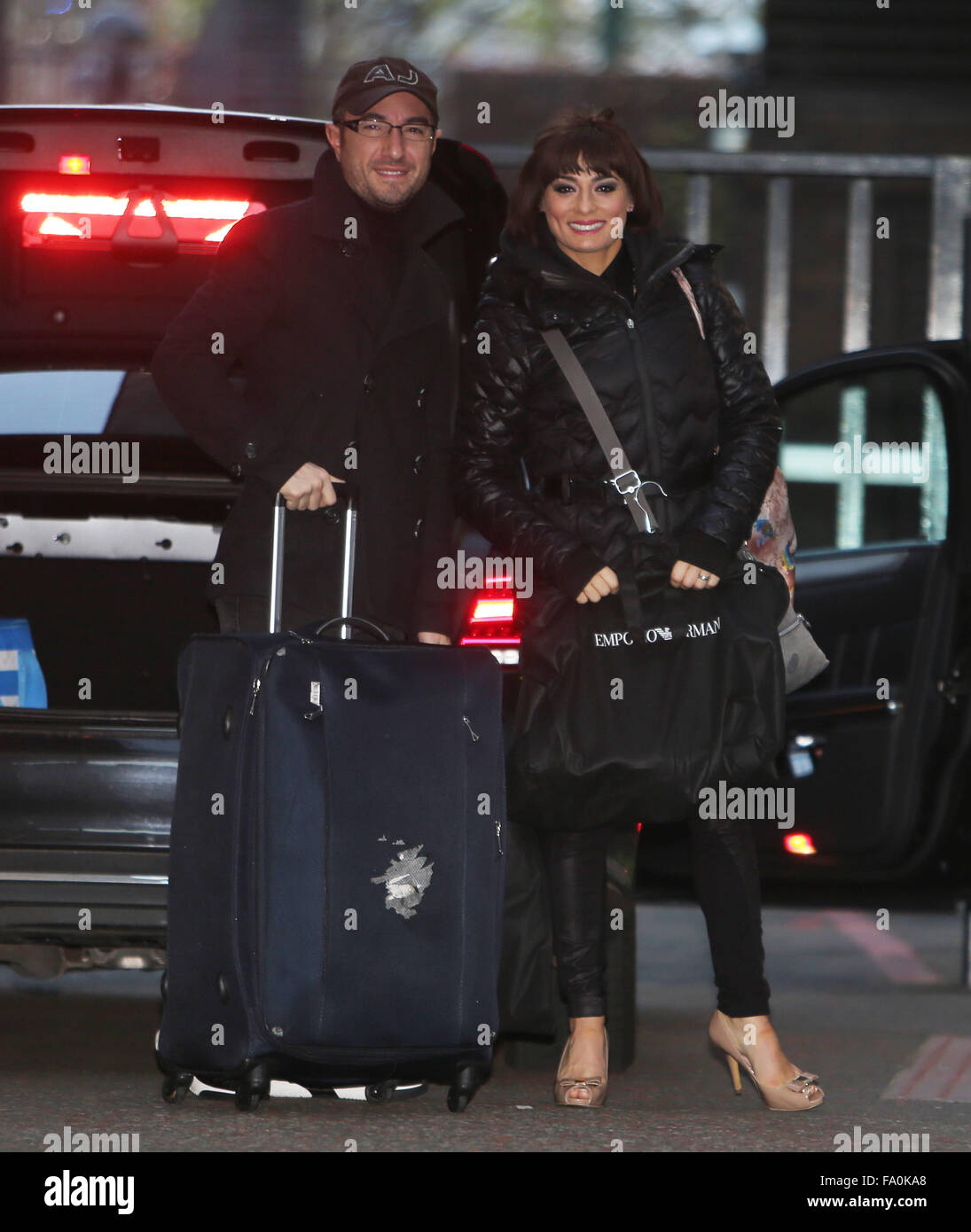 Flavia Cacace and Vincent Simone outside ITV Studios Featuring: Flavia ...