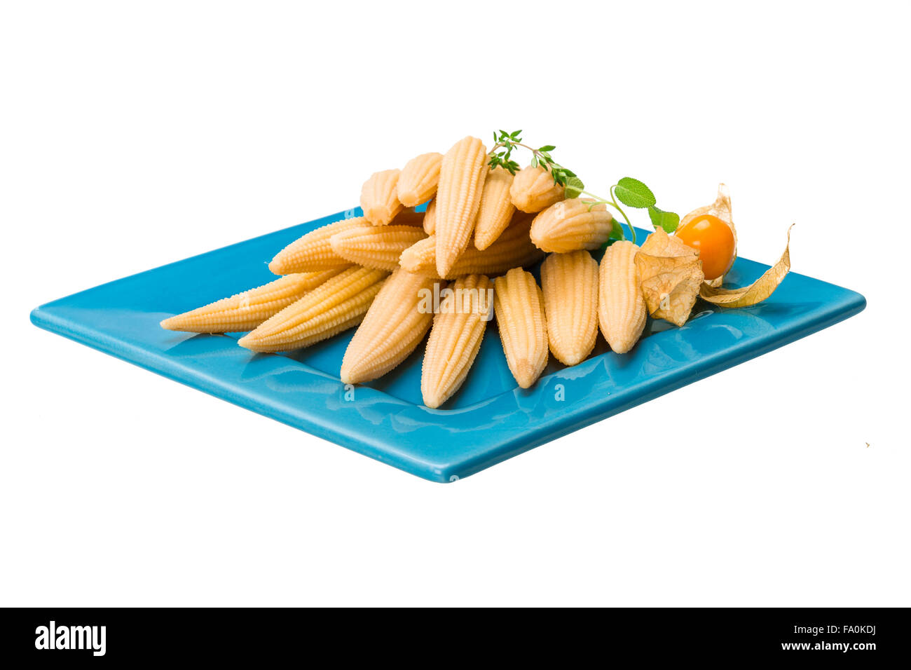 Baby corn isolated Stock Photo - Alamy