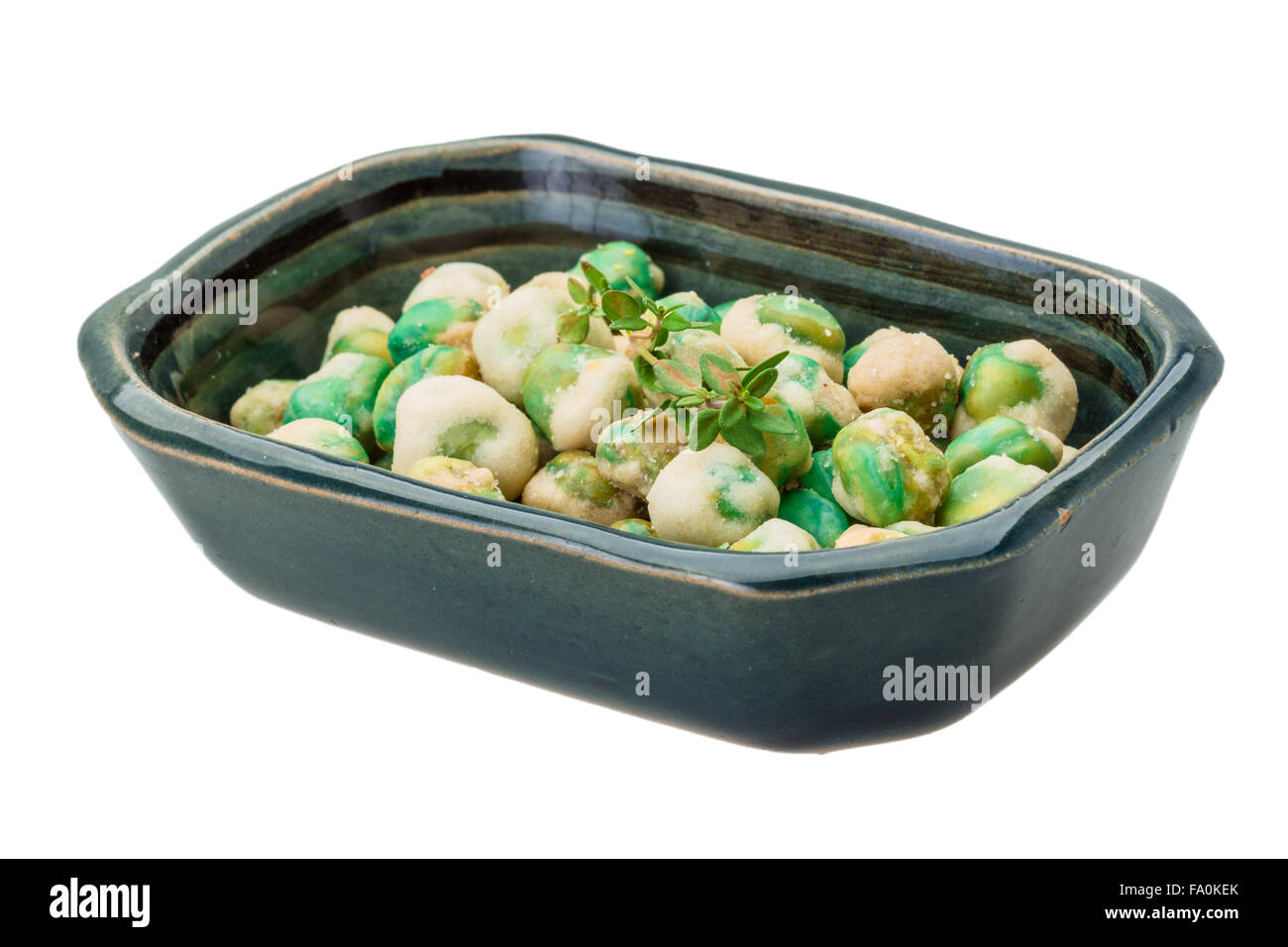Crispy green peas isolated Stock Photo - Alamy