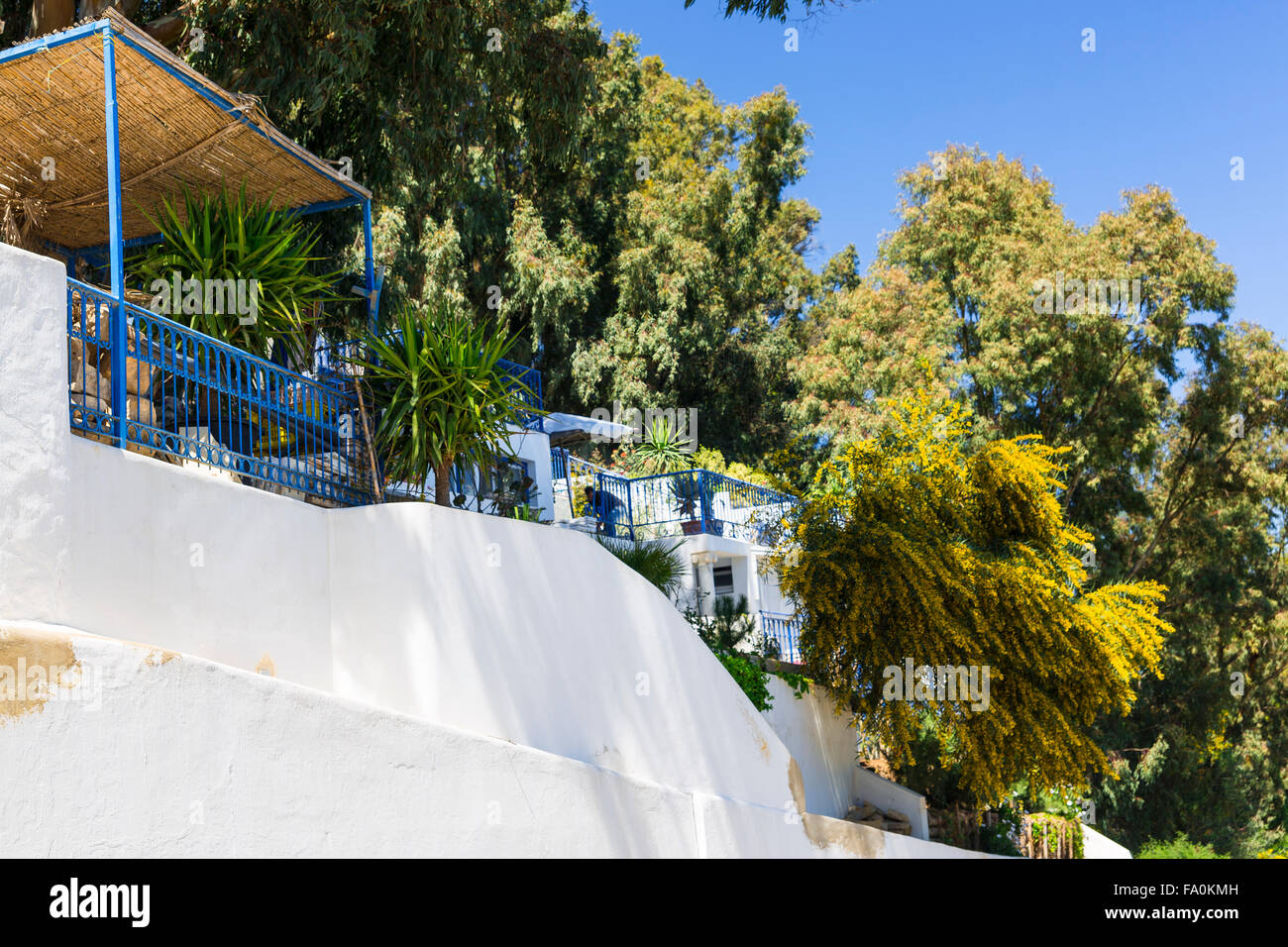Old arabic town in Tunisia - Sidi Bu Said Stock Photo - Alamy