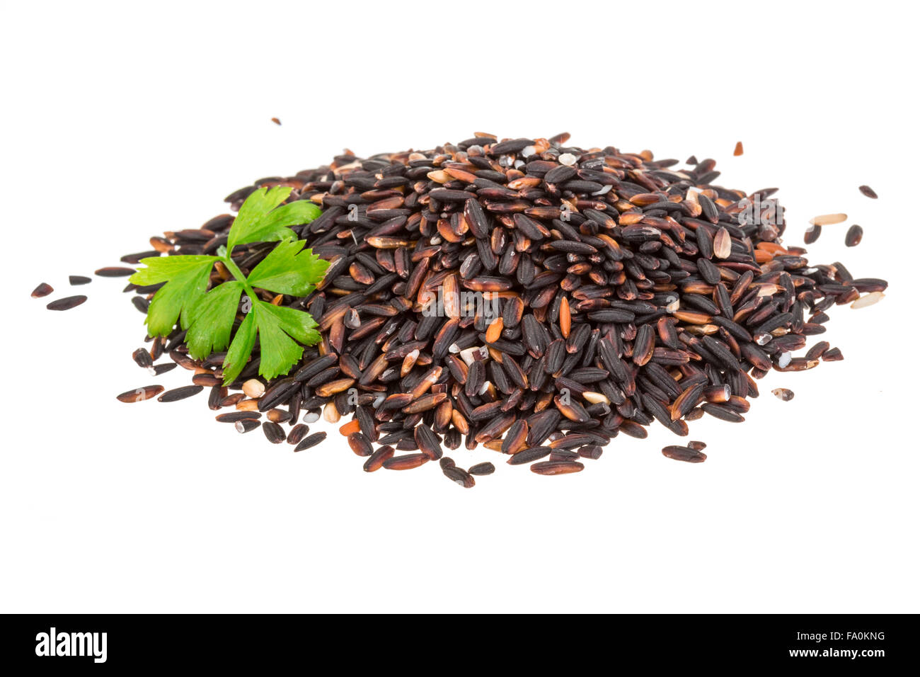 Brown gluten rice isolated Stock Photo - Alamy