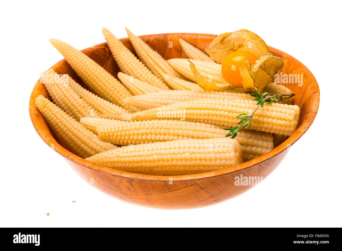 Baby corn isolated Stock Photo - Alamy