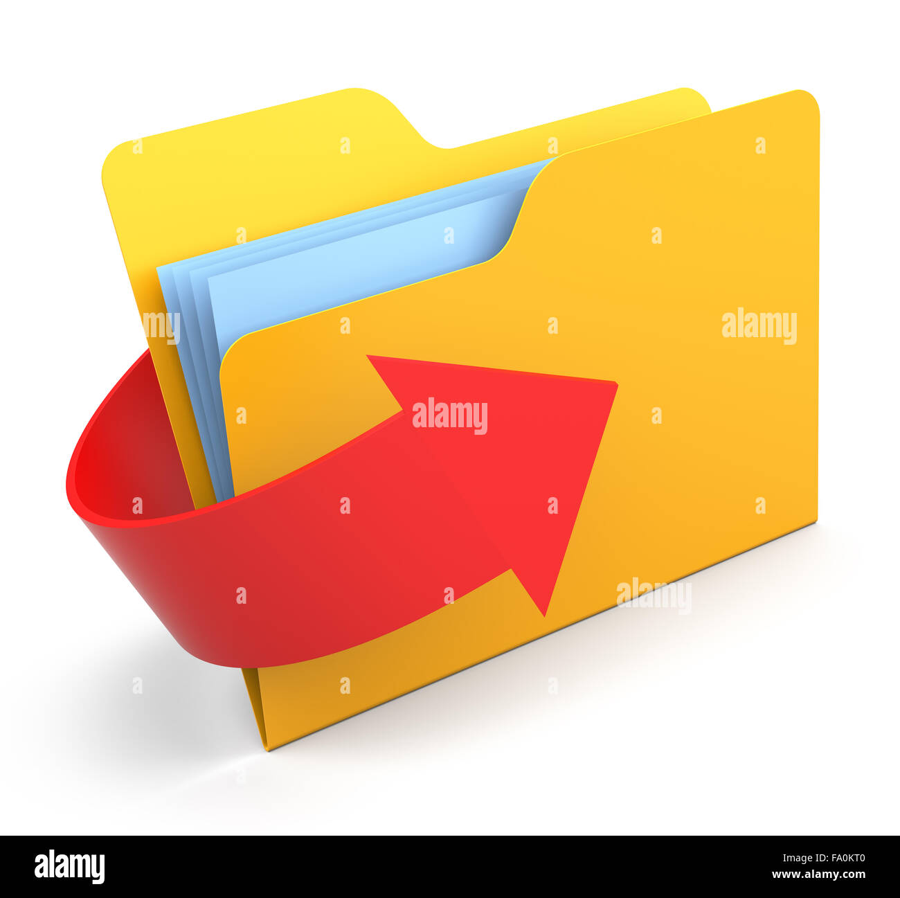Blue background yellow arrow Cut Out Stock Images & Pictures - Alamy