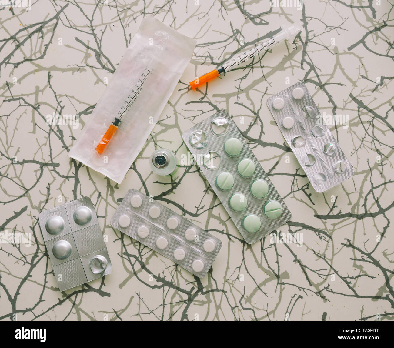 Tablets On Table Stock Photo - Alamy