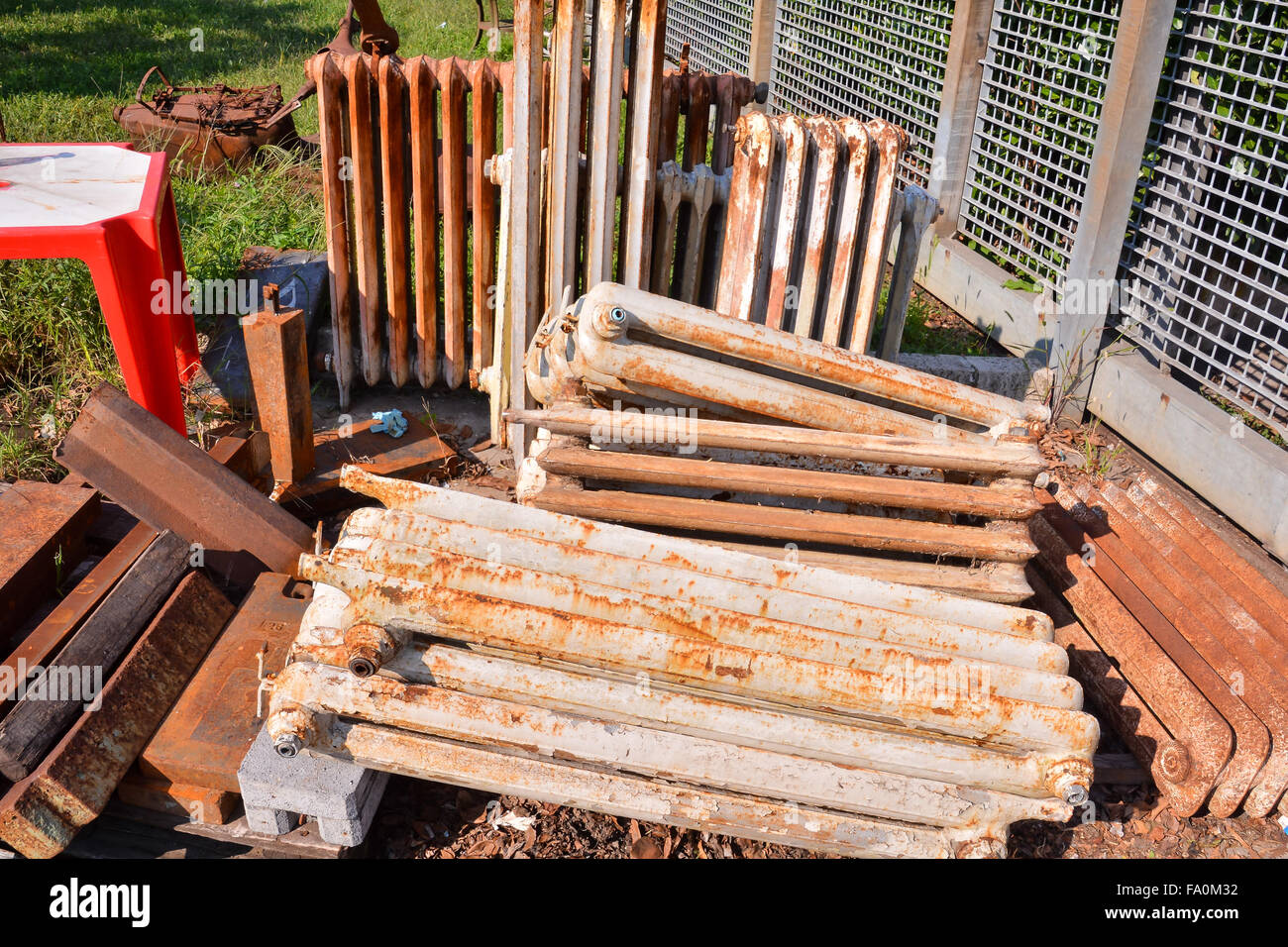 Metal Ready for Recycling Stock Photo - Alamy