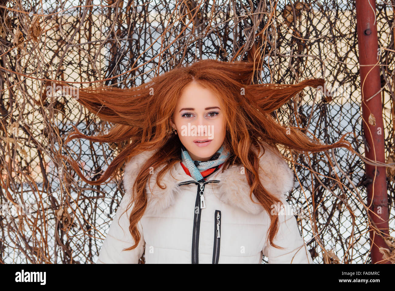 Beautiful red hair girl Stock Photo - Alamy