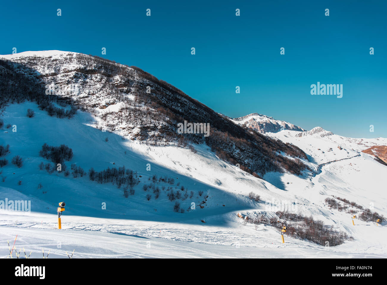 Winter mountains in Gusar region of Azerbaijan Stock Photo - Alamy