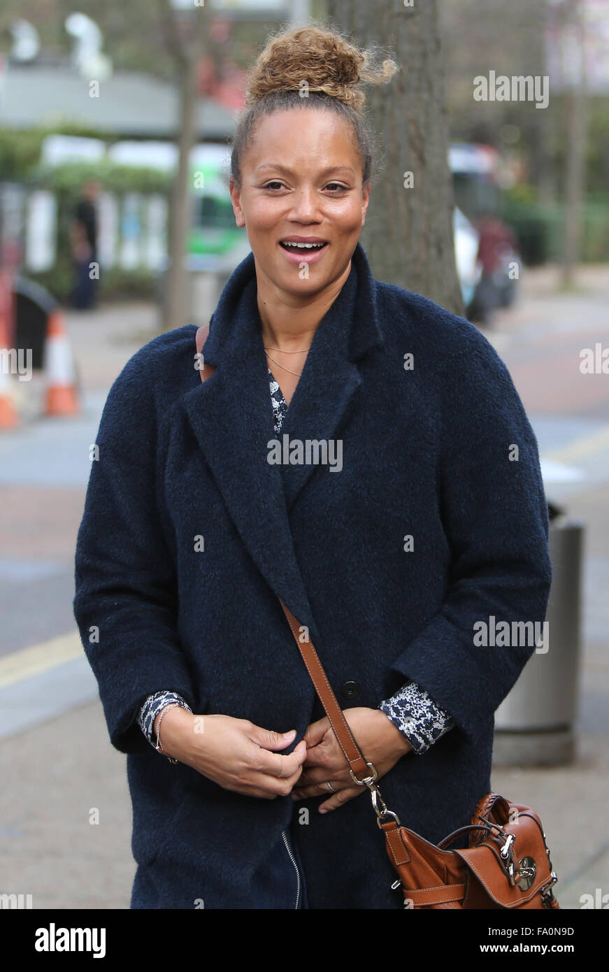 Angela Griffin outside ITV Studios Featuring: Angela Griffin Where ...