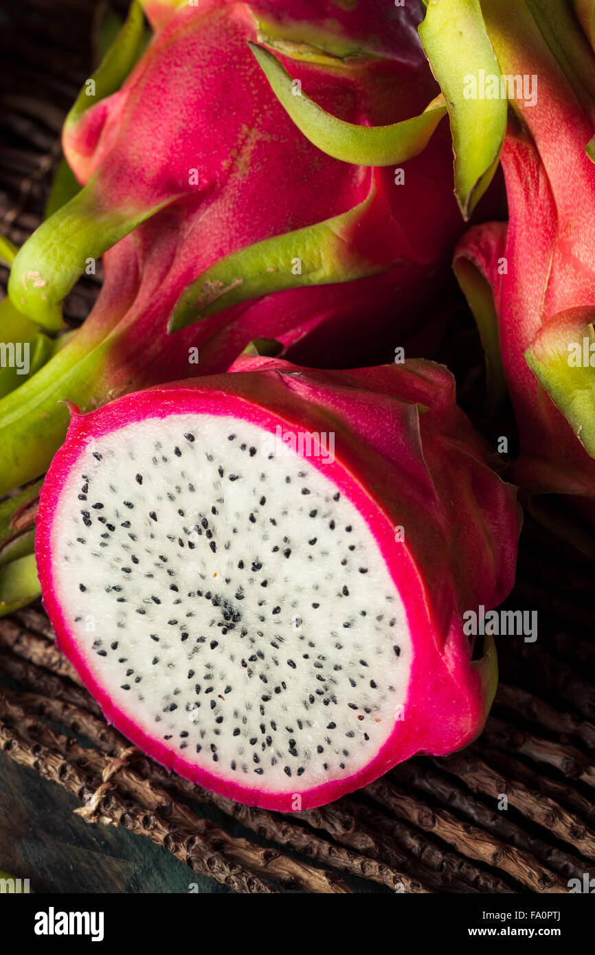 Raw Organic Dragon Fruit Ready to Eat Stock Photo - Alamy