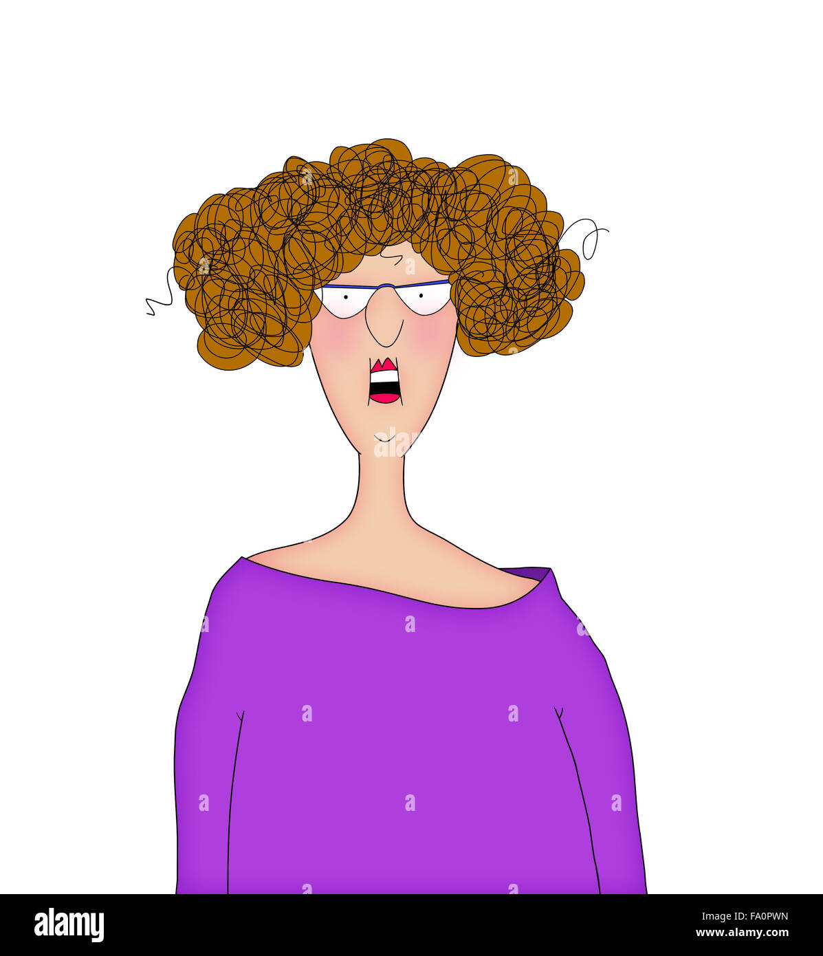Frazzled woman hi-res stock photography and images - Alamy
