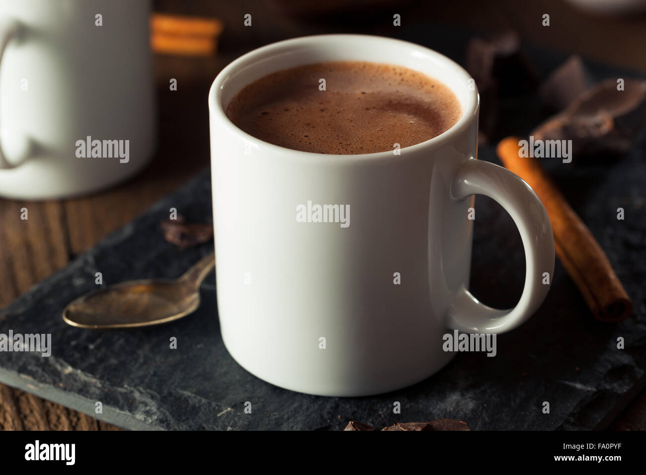 Homemade European Drinking Chocolate Ready to Drink Stock Photo - Alamy