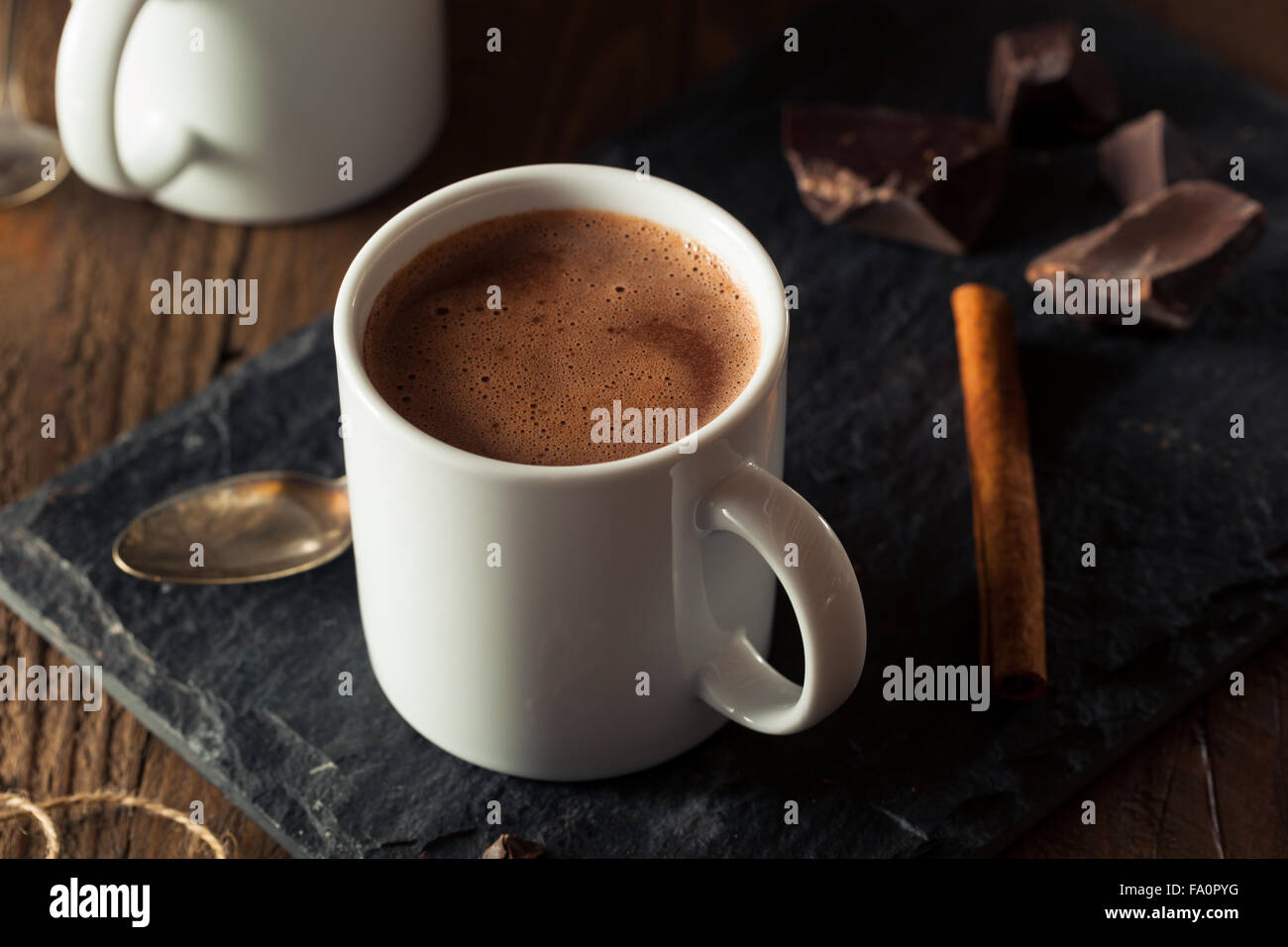 Homemade European Drinking Chocolate Ready to Drink Stock Photo - Alamy