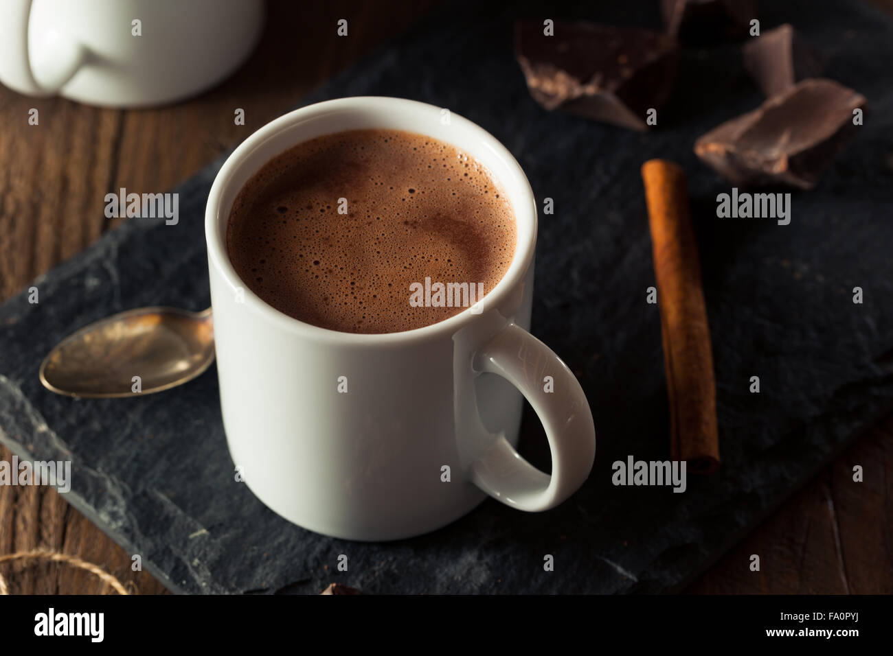 Homemade European Drinking Chocolate Ready to Drink Stock Photo - Alamy
