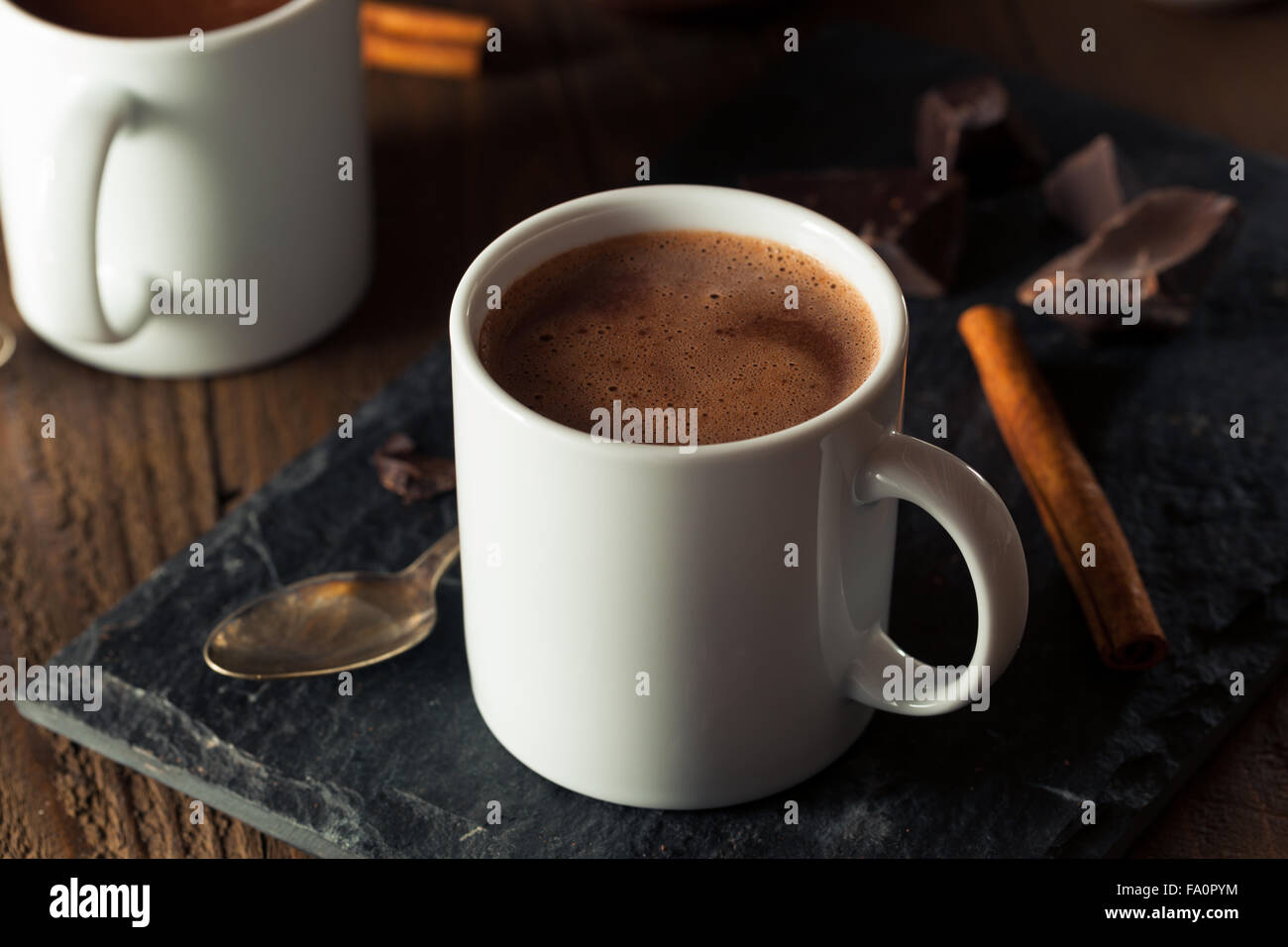 Homemade European Drinking Chocolate Ready to Drink Stock Photo - Alamy
