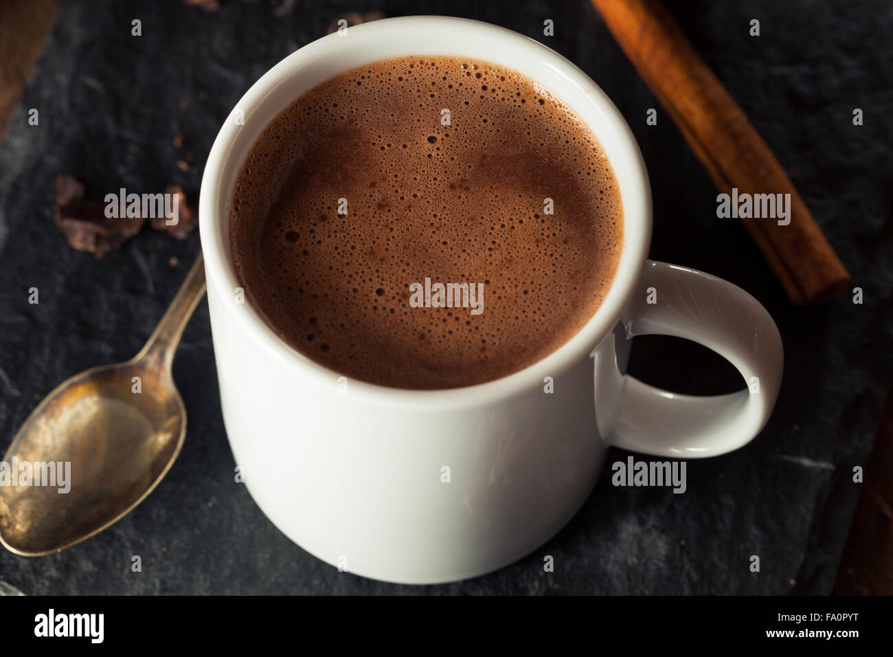Homemade European Drinking Chocolate Ready to Drink Stock Photo - Alamy