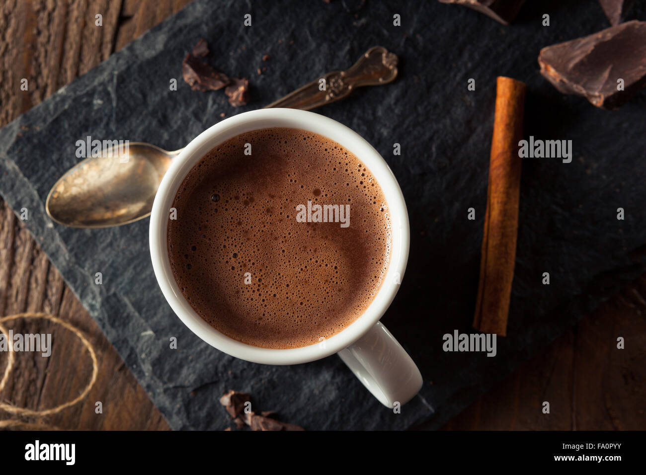 Homemade European Drinking Chocolate Ready to Drink Stock Photo - Alamy