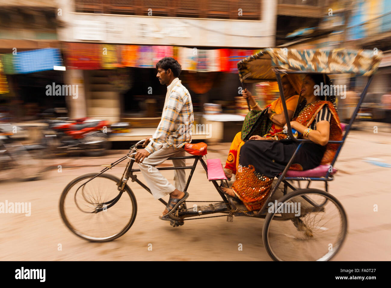 Women Riding Cycle Rickshaw High Resolution Stock Photography and ...