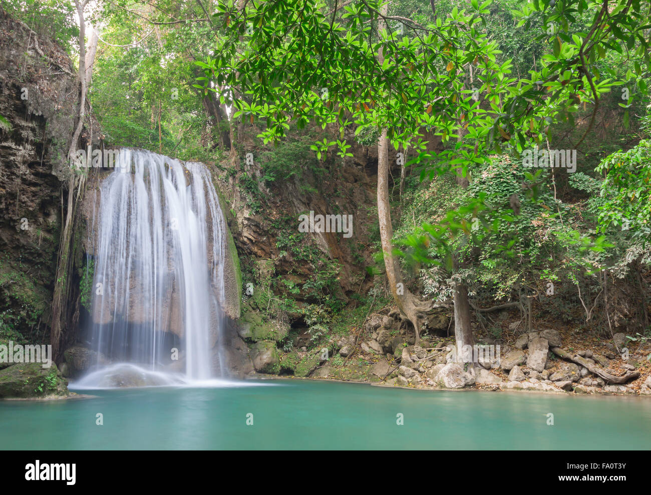 Erawan waterfall 3rd level national hi-res stock photography and images ...