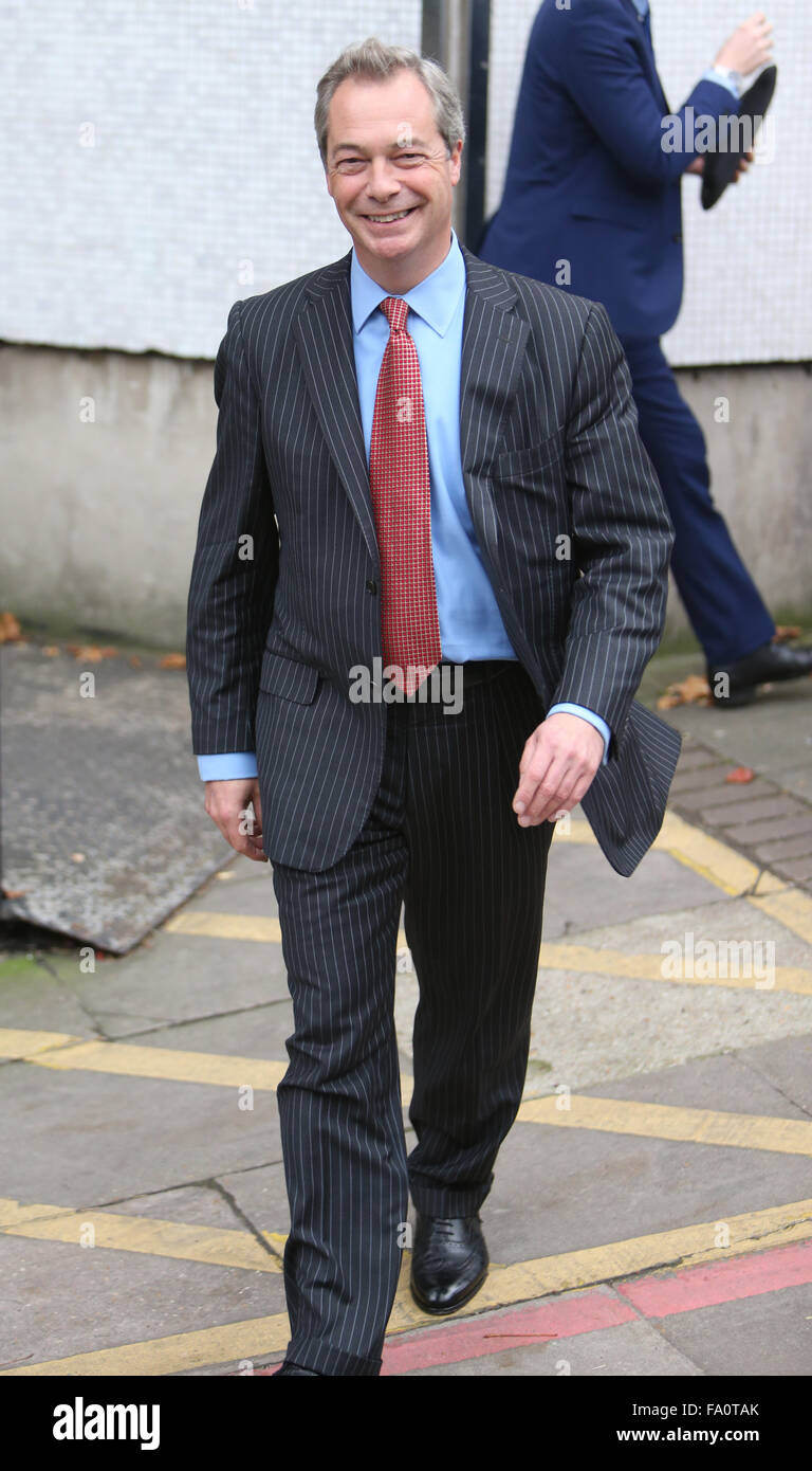 Nigel Farage outside ITV Studios Featuring: Nigel Farage Where: London ...